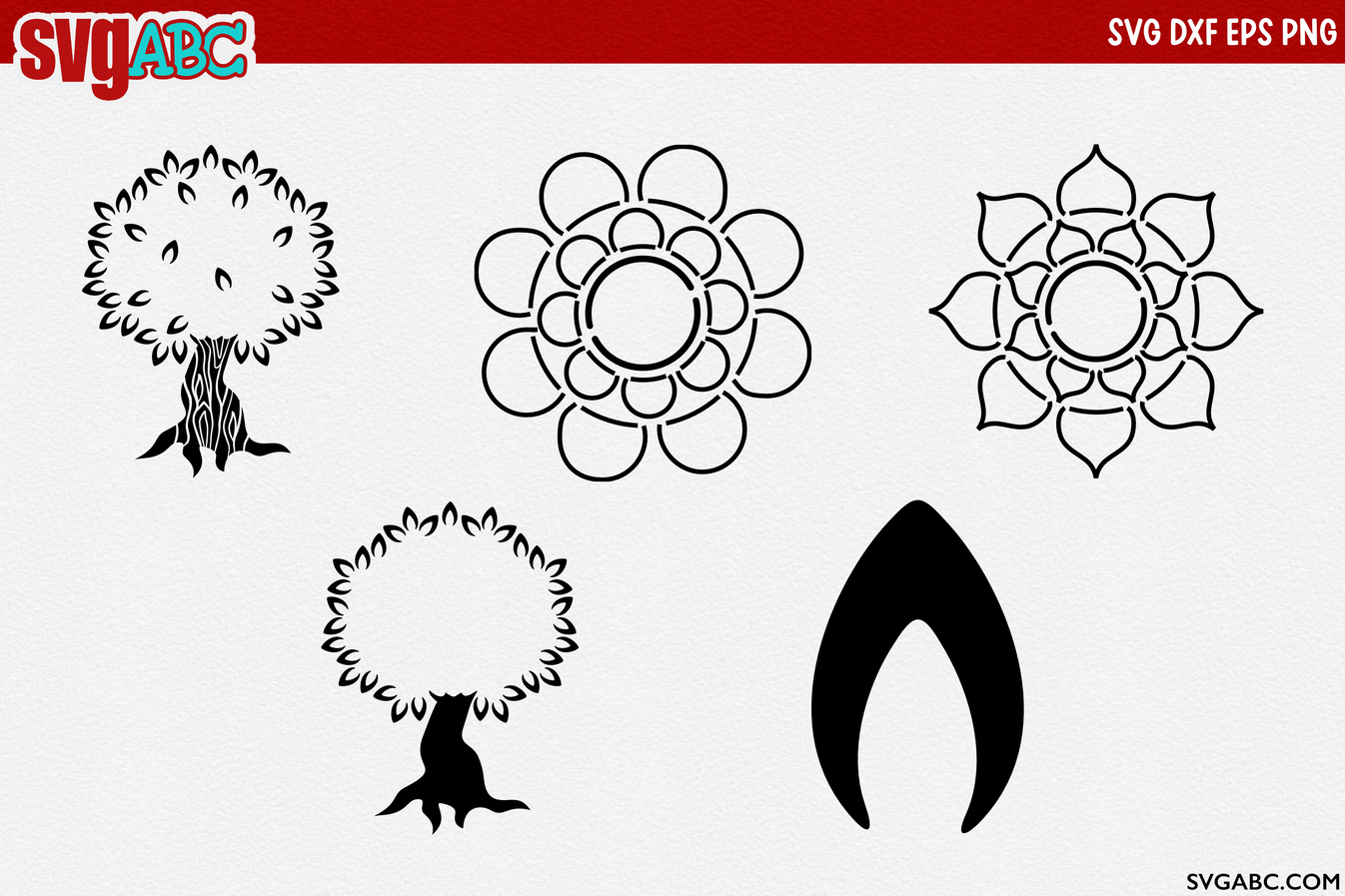 Mother's Day SVG | Blooming Tree SVG, DXF, EPS, Cut File – SVGABC