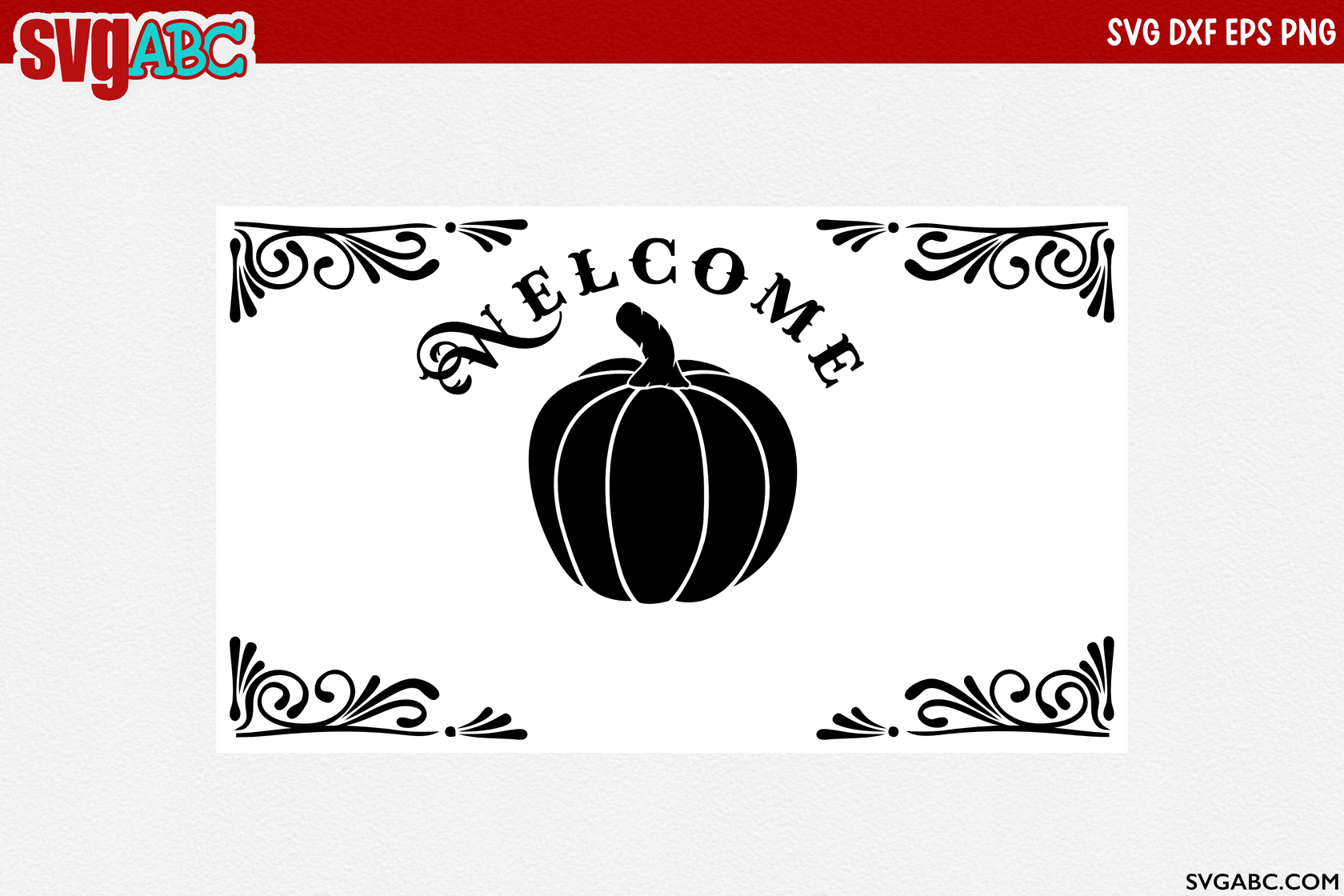 Fall SVG | Welcome Pumpkin SVG, DXF, EPS, Cut File – SVGABC