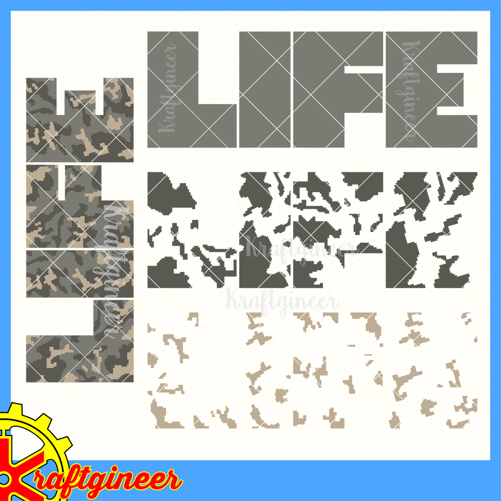 Patriotic SVG | Army Life SVG, DXF, EPS, Cut File – Kraftgineer Studio