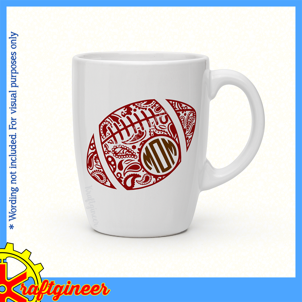 Football SVG | Paisley Football SVG, DXF, EPS, Cut File – SVGABC